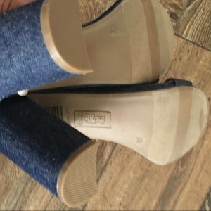 Brash | Shoes | Brash Denim Style Block Heel Sandals | Poshmark